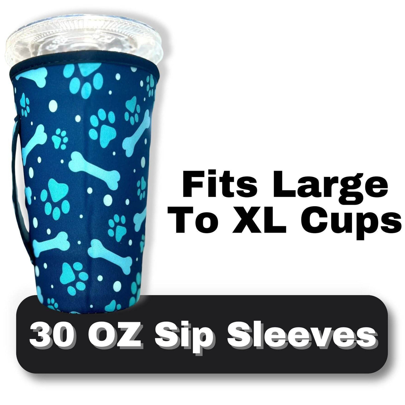 Custom Neoprene Cup Sleeves for Cold Drinks | Sip Sleeves